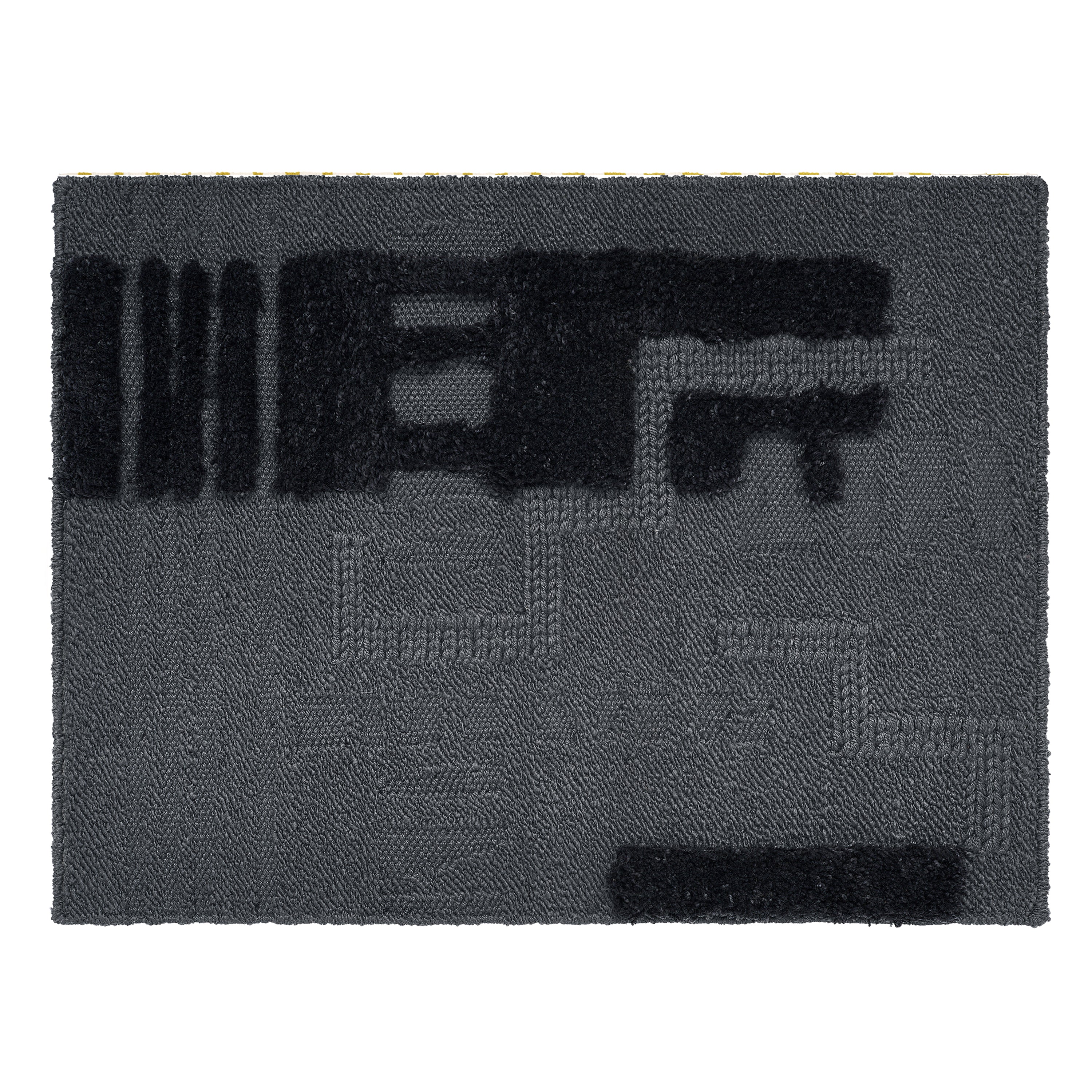 Dipsea Charcoal | Grey Recycled Bath Rug | Quiet Town